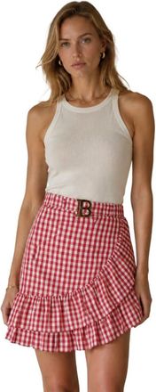 Balmain Femme, Jupes, Rouge, Taille: 38 FR Short Skirts
