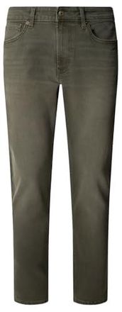Pepe Jeans London Jean fusel&eacute; pour Homme Stanley Vert (Vert Militaire), 36W/32L, Vert (Vert Militaire)., 36W / 32L