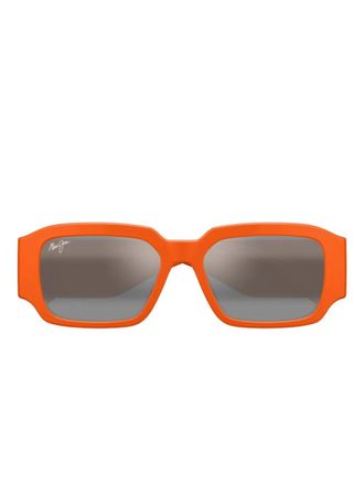 Maui Jim lunettes de soleil à monture carrée - Orange