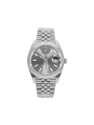 Rolex montre Oyster Perpetual Datejust 36 mm pre-owned (2021) - Argent