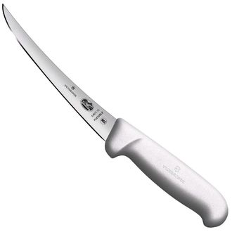 Victorinox by Swiss Army Fibrox Ausbeinmesser, 15cm, Gebogen/Schmal/Flexibel, rostfrei, sp&uuml;lmaschinengeeignet, weiss
