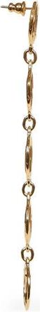 Chlo&eacute; Hammered Gold-Tone Letter Earrings - Gold