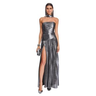 Retrof&ecirc;te Schickes Polyesterkleid - - Dresses - Damen - Grau - L