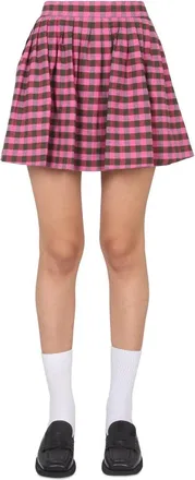 Kenzo Wool-Blend Mini Skirt - Pink