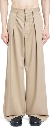 Ann Demeulemeester Botel Wide Leg Pleated Trousers