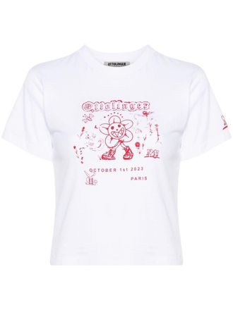 Ottolinger t-shirt en coton à logo imprimé - Blanc