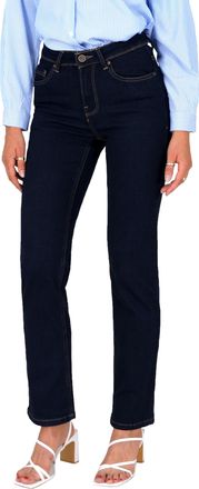 ESRA Straight Leg Jeans Damen High Waist Hose Stretch Jeans Damen bis Übergröße G400