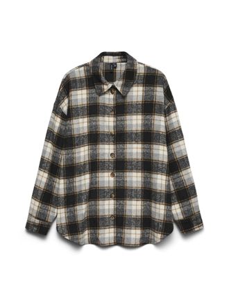 Vero Moda Damen Vmnaya L/S Shirt WVN Ga, Black, Medium