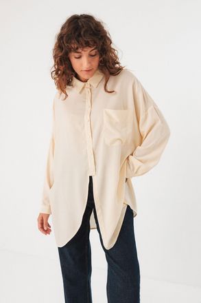 SKFK Damen vegan Hemd Mikela Beige