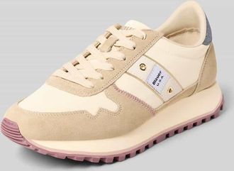 Blauer Sneaker mit Label-Patch Modell MILLEN