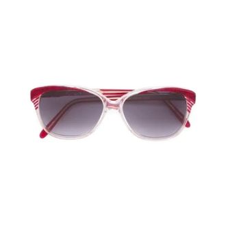 Saint Laurent Pre-owned Acetat sonnenbrillen - - Pre-owned - Damen - Rot - ONE SIZE
