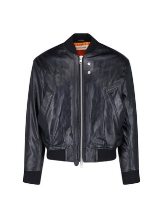 Sunflower Leather Bomber Jacket