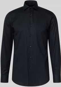 HUGO BOSS Slim Fit Businesshemd aus Baumwolle mit Kentkragen Modell HANK