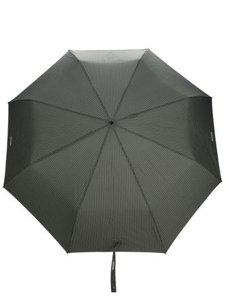 Moschino parapluie compact à logo imprimé - Gris