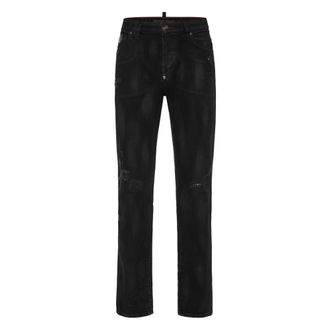 Philipp Plein Homme, Jeans, Noir, Taille: W36 Straight Supreme Cut Jeans Hexagon