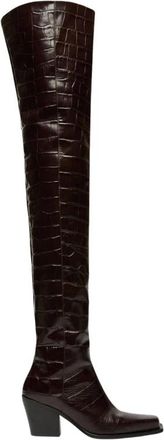 Sportmax Bottes Zuppa Emboss&eacute;es - Femme - Chaussures - Brun - Taille: 37 EU