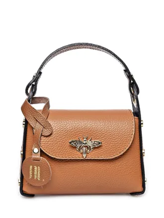 Anna Luchini Braun Rindsledertasche