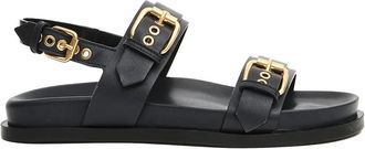 AGL Sandalen - Sandalo Sportivo Pelle Blu - Gr. 37,5 (EU) - in Schwarz - für Damen