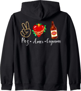 Generic Peace Love Caguama, Mexican Gifts Spanish Souvenir Mexico Kapuzenjacke