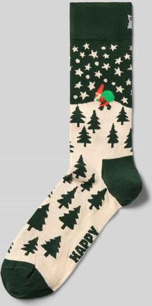 Happy Socks Socken aus elastischem Baumwoll-Mix Modell Santa on the Way