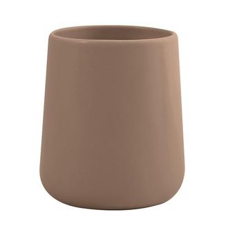 MSV Keramiktasse Maonie f&uuml;r Cappuccino 300 ml - 8,5x8,5x10cm, Praktisches und &Auml;sthetisches Accessoire f&uuml;r Ihr Badezimmer, Leicht zu reinigen und besonders
