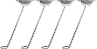 Hemobllo Zerodeko 4 St&uuml;ck Klappbare Tischbeine aus Eisen 21cm Robuste Schreibtisch und Computertischf&uuml;&szlig;e Verdickte Bodenplatte Einfache Montage f&uuml;r Sofatisch u