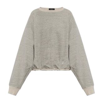 R13 SweaT-shirt Col Rond New York Balloon - Femme - Sweatshirts et sweats &agrave; capuche - Gris - Taille: 38 FR