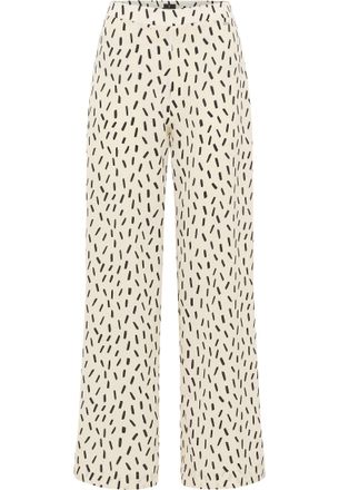 Dreimaster Dreimaster Stoffhose Damen wollwei&szlig; schwarz