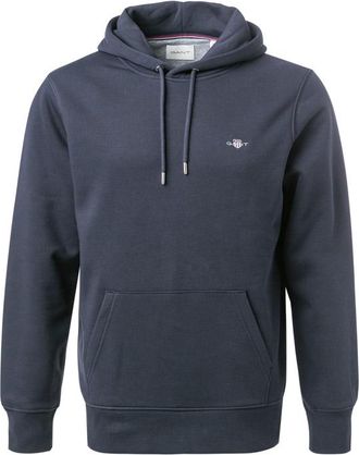 GANT Herren Hoodie blau Baumwolle unifarben