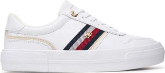 Tommy Hilfiger Sneakers Th Platform Vulc Leather FW0FW09603 Wei&szlig;