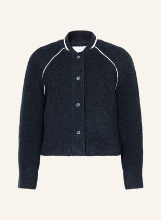 OPUS Boucl&eacute;-Jacke Hirona blau