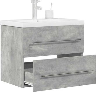 vidaXL vidaXL Ensemble de meubles de salle de bain 2 pcs gris béton