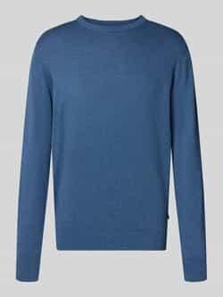 Bugatti Relaxed Fit Strickpullover aus reiner Baumwolle