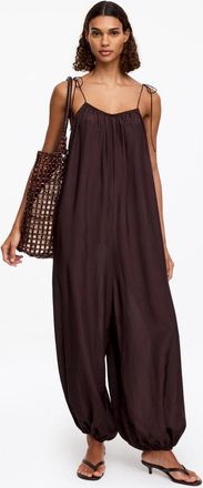Arket Jumpsuit Aus Lyocell-Mischung -Braun
