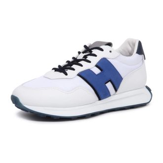 Hogan Homme, Chaussures, Blanc, Taille: 45 EU Hxm6010Eh41N1E618J Allacciato H Patch