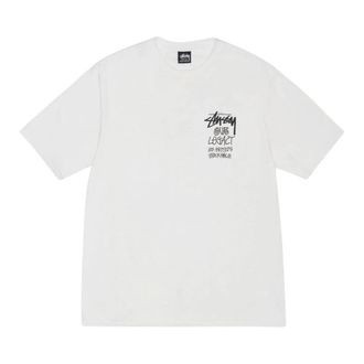 St&uuml;ssy Surfman Pig Dyed Tee - - Tops - Damen - Wei&szlig; - S