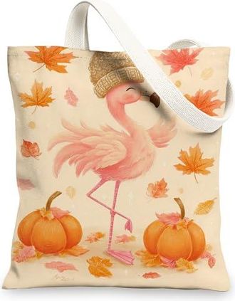 Generic Sacs fourre-tout en toile avec motif doiseau tropical, motif oiseau de pêche, sacs dépicerie réutilisables, légers et lavables, sacs en toile pour sal