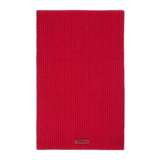 Pinko Slovenia Sciarpa Half English Rib - - Accessories - Damen - Rot - ONE SIZE