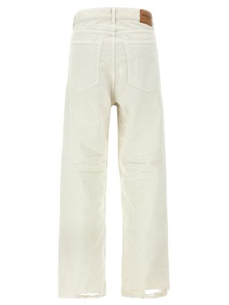 Balenciaga Womens White Cotton Jeans Denim Clothing