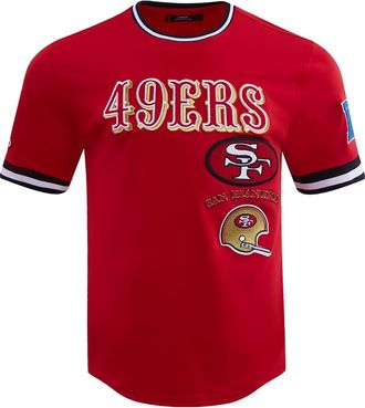 Pro Standard Mens NFL San Francisco 49Ers Retro Classics Short Sleeve Tee Red/Black XL