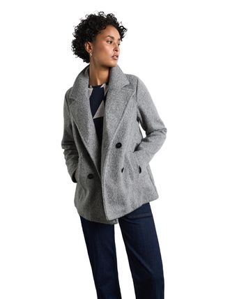 Street One Damen A101060 Strukturjacke, Frost Grey Melange, 44