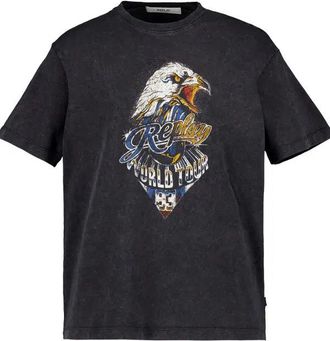Replay Herren T-Shirts grau Baumwolle