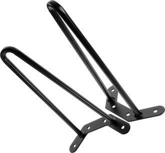 SOLUSTRE 2 St&uuml;ck Haarnadel Tischbeine aus Eisen 250mm Schwarz Stabile M&ouml;belbeine f&uuml;r Schreibtisch Beistelltisch Selbstgemacht Ersatzbeine