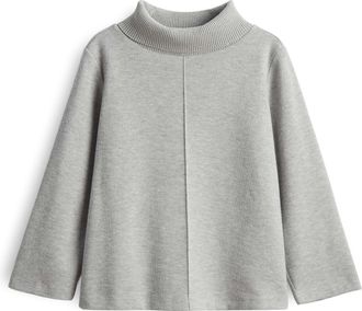 someday Damen Dreiviertelarmshirt | KANURI Regular weiches Jerseyshirt mit M&eacute;lange Optik Hazy Fog Melange, 38