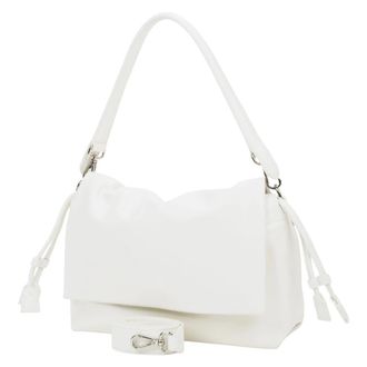 Estro & Luminara Echtleder Umh&auml;ngetasche - - Bags - Damen - Wei&szlig; - ONE SIZE