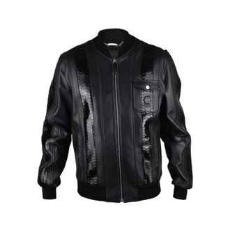 Philipp Plein Python Bomber Jacket - - Jackets - Herren - Schwarzk - XL