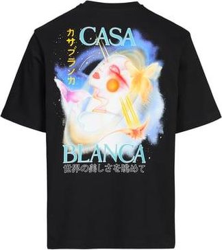 Casablanca T-shirt en coton Connexion Galactique