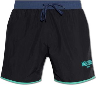 Moschino Herren, Bademode, Schwarzk, SGr&ouml;&szlig;e