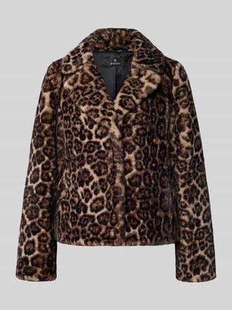 Monari Jacke aus Kunstfell in Leo-Optik