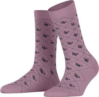 Burlington Butterflies W So coton fantaisie 1 paire, Chaussettes Femme, Rose Powder Pink 8493, 36-41